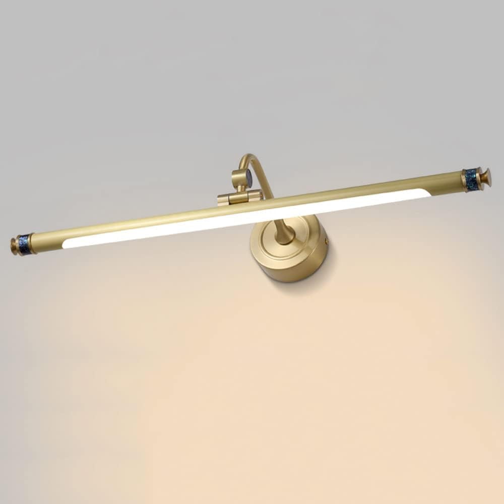 Copper Vanity Wall Lamp LED Bathroom Mirror Light Bar, Adjustable Bath ...