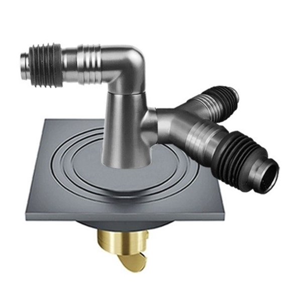 Copper Washing Machine Floor Drain, 3/4/5/6-Way Connector, Bathroom ...