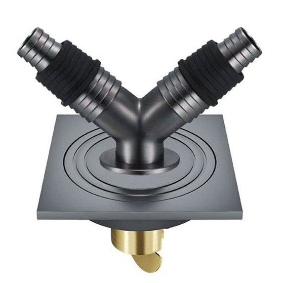 Copper Washing Machine Floor Drain, 3/4/5/6-Way Connector, Bathroom ...