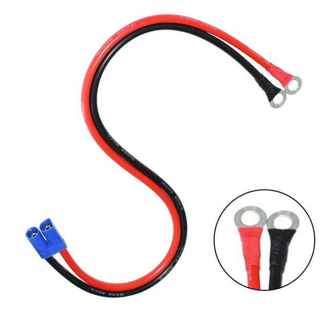 Copper Wire EC5 Male to O-Terminal Cable Car Battery Jump Starter ...