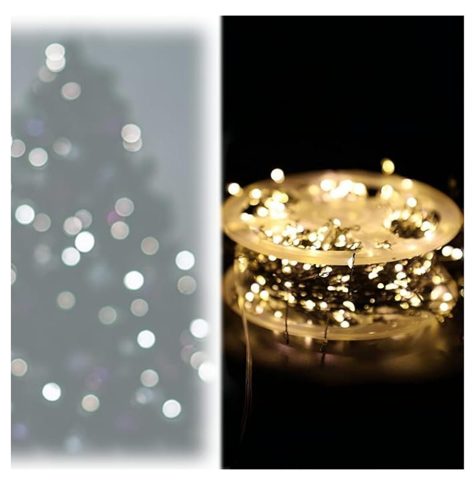 Copper Wire Firecracker Lights, 200 LED Twinkle Lights for Christmas ...