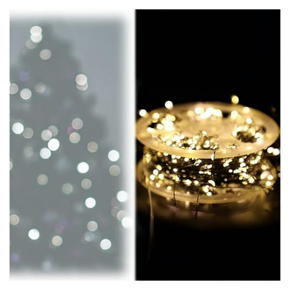 Copper Wire Firecracker Lights, 200 LED Twinkle Lights for Christmas ...