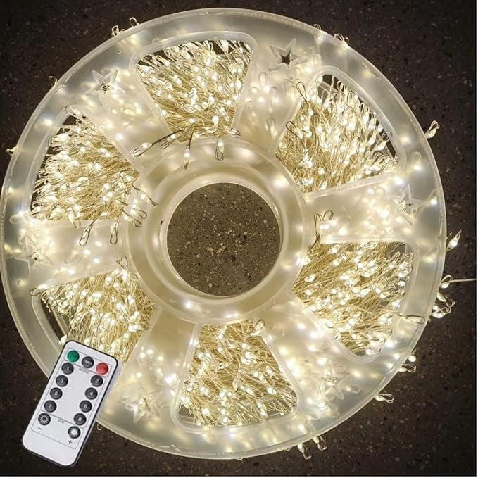 Copper Wire Light String, Cluster Fairy Lights for Christmas Tree, LED ...