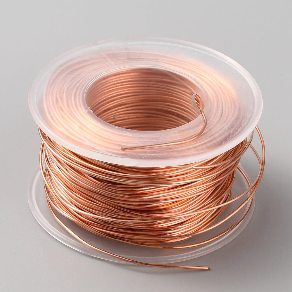 Copper Wires Craft Wire Round Raw(Unplated) 20 Gauge 0.8mm about 131.23 ...