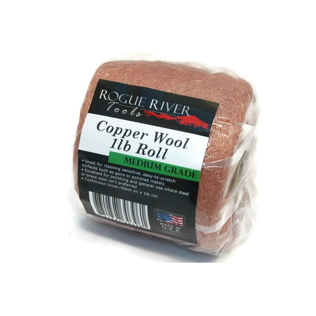 Free Shipping! Copper Wool MEDIUM Grade - 1lb Roll - by Rogue River ...