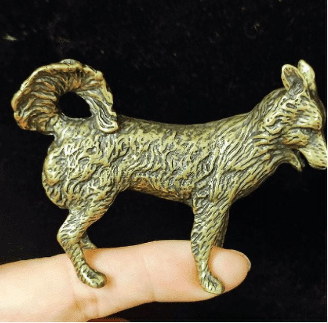 Copper art Ferocious brass Cute Pet Dog Statue, Wild anmimal sculpture ...