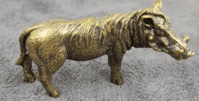 Copper art Ferocious copper wild boar statue, Wild anmimal sculpture ...