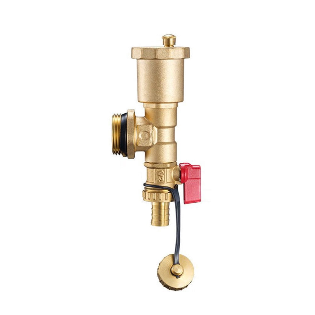 Copper Floor Heating Water Distributor Drain Valve Automatic Drain ...