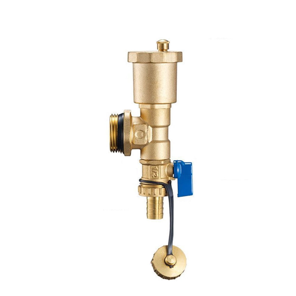 Copper floor heating water distributor drain valve automatic drain ...