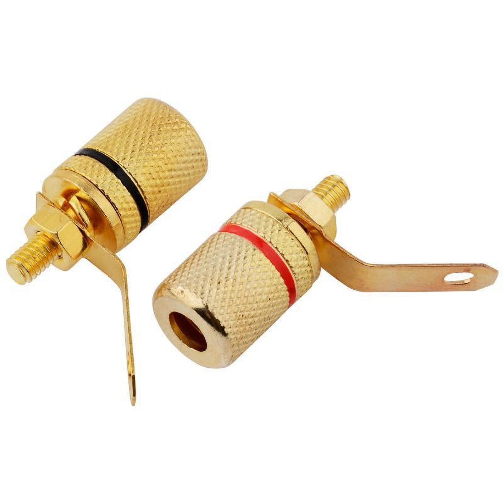 Copper plated speaker binding post banana plug horn audio wiring head ...
