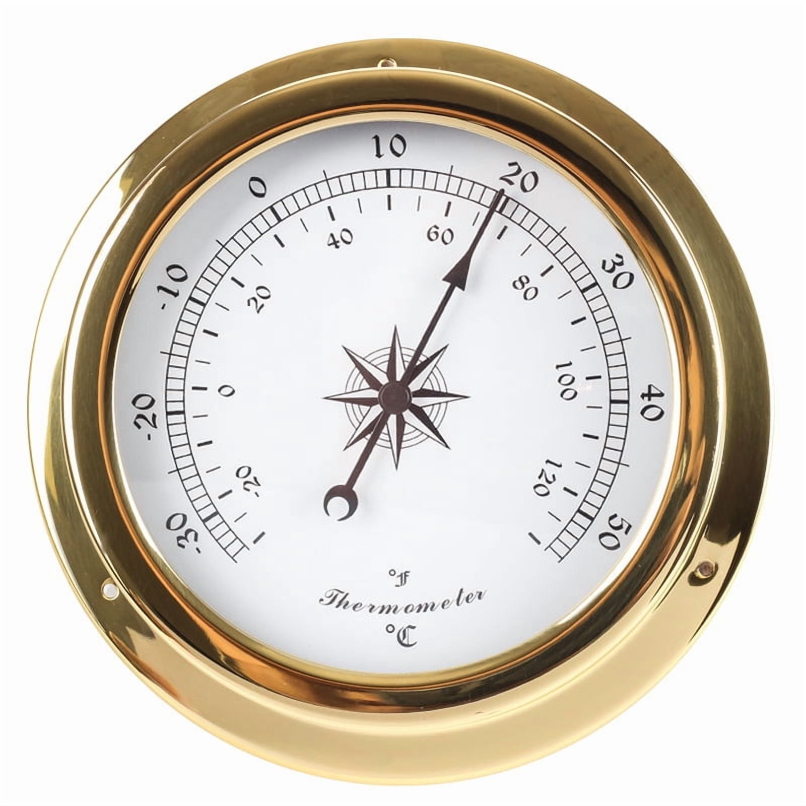Copper shell zirconium-plated marine barometer thermometer hygrometer ...