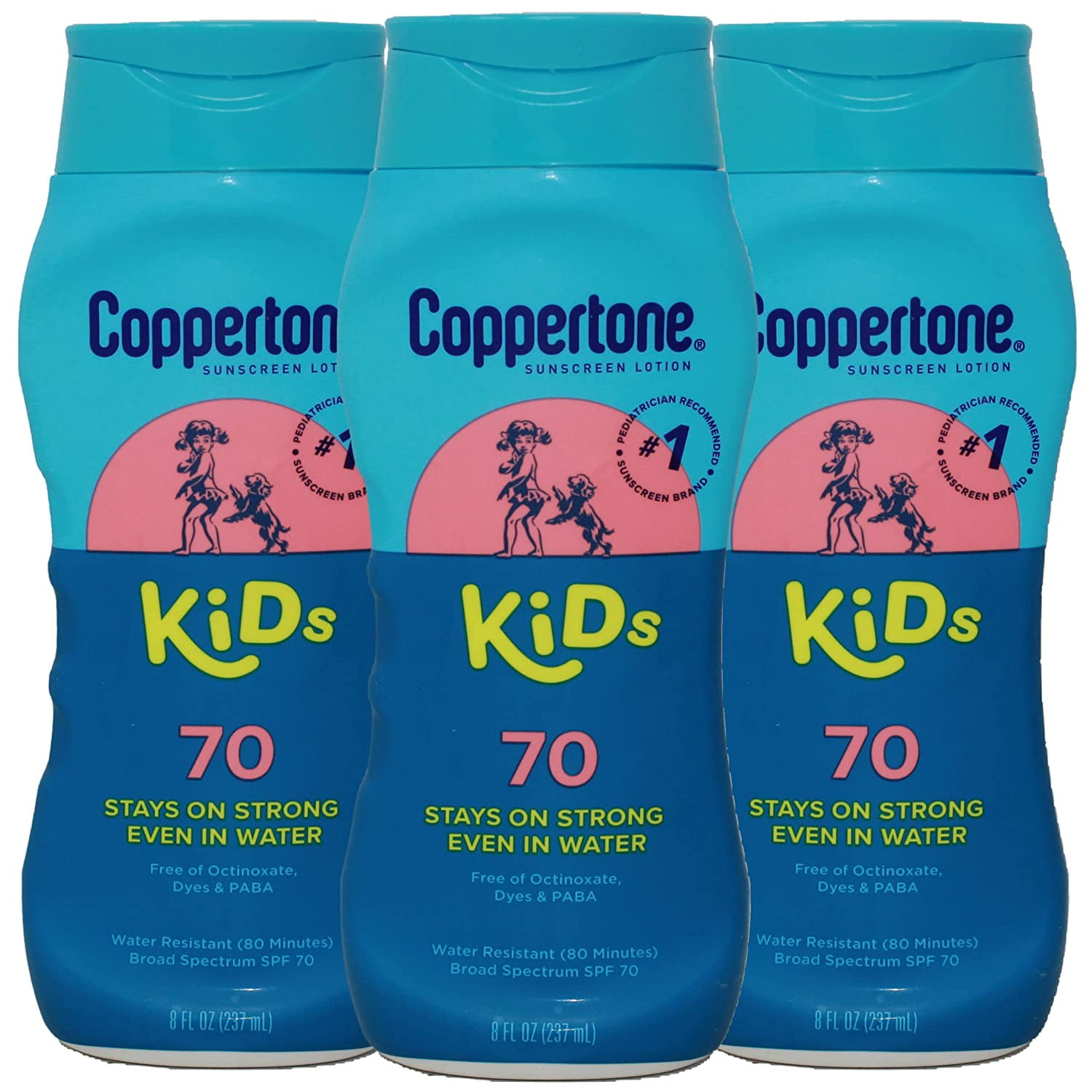 Coppertone Kids Sunscreen Lotion, SPF 70 Sunscreen for Kids, #1 ...