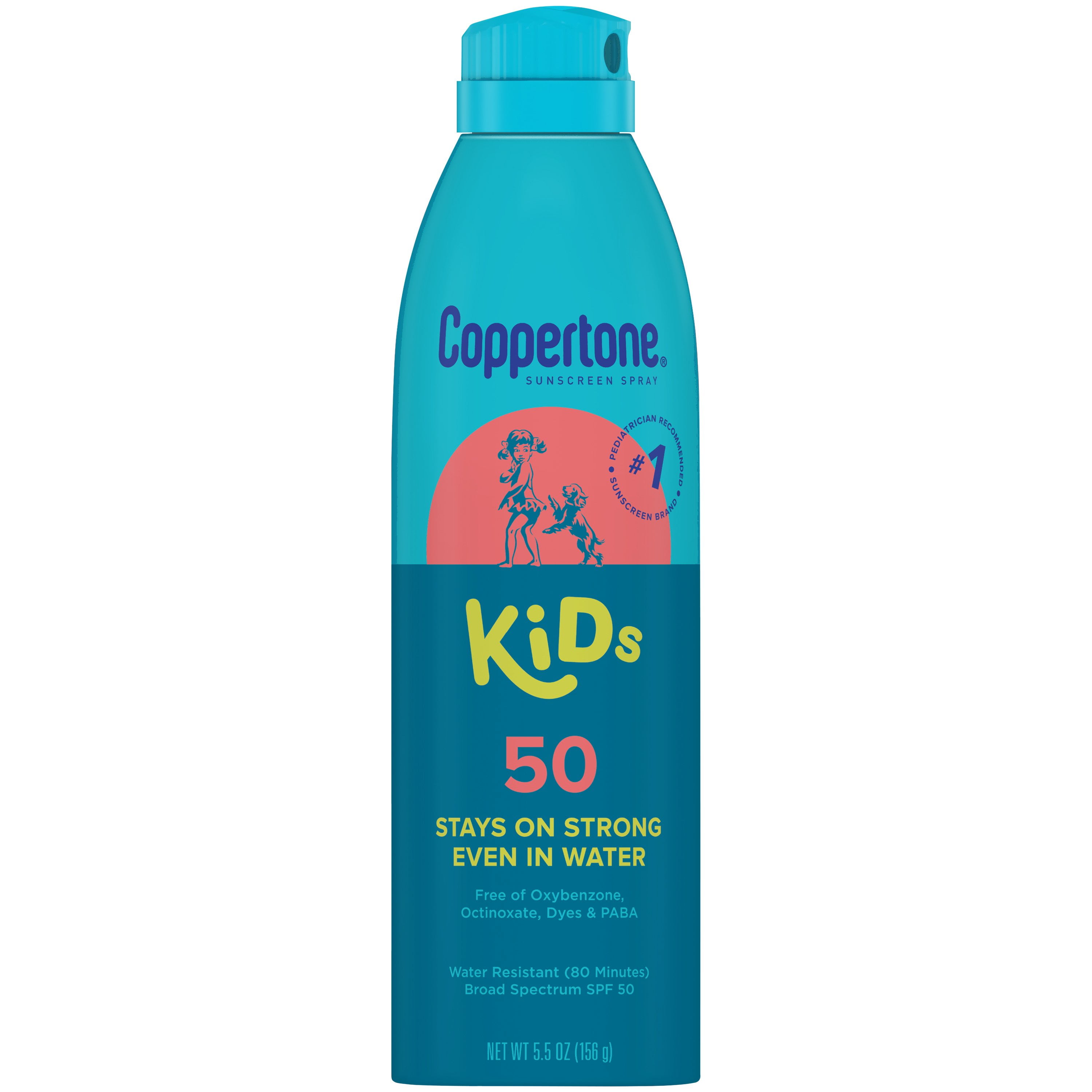 Coppertone Kids Sunscreen Spray SPF 50 - 5.5 oz (Packaging May Vary) - Walmart.com