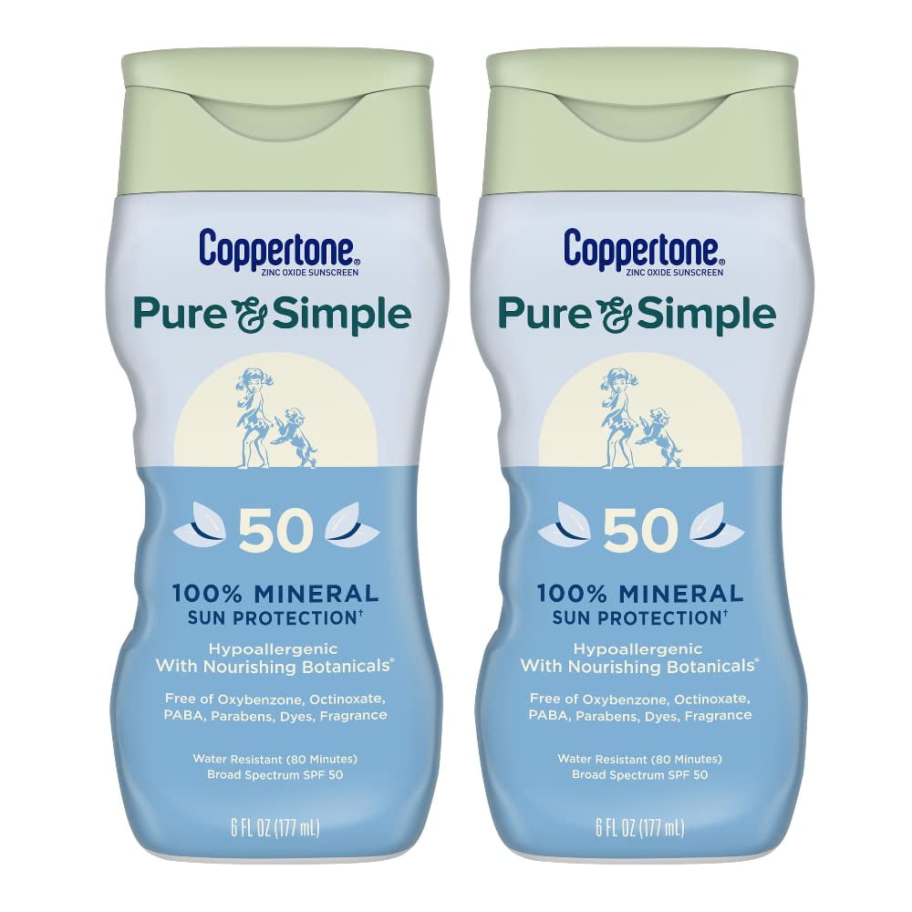 Coppertone Pure And Simple Sunscreen Lotion, Spf 50 Broad Spectrum ...