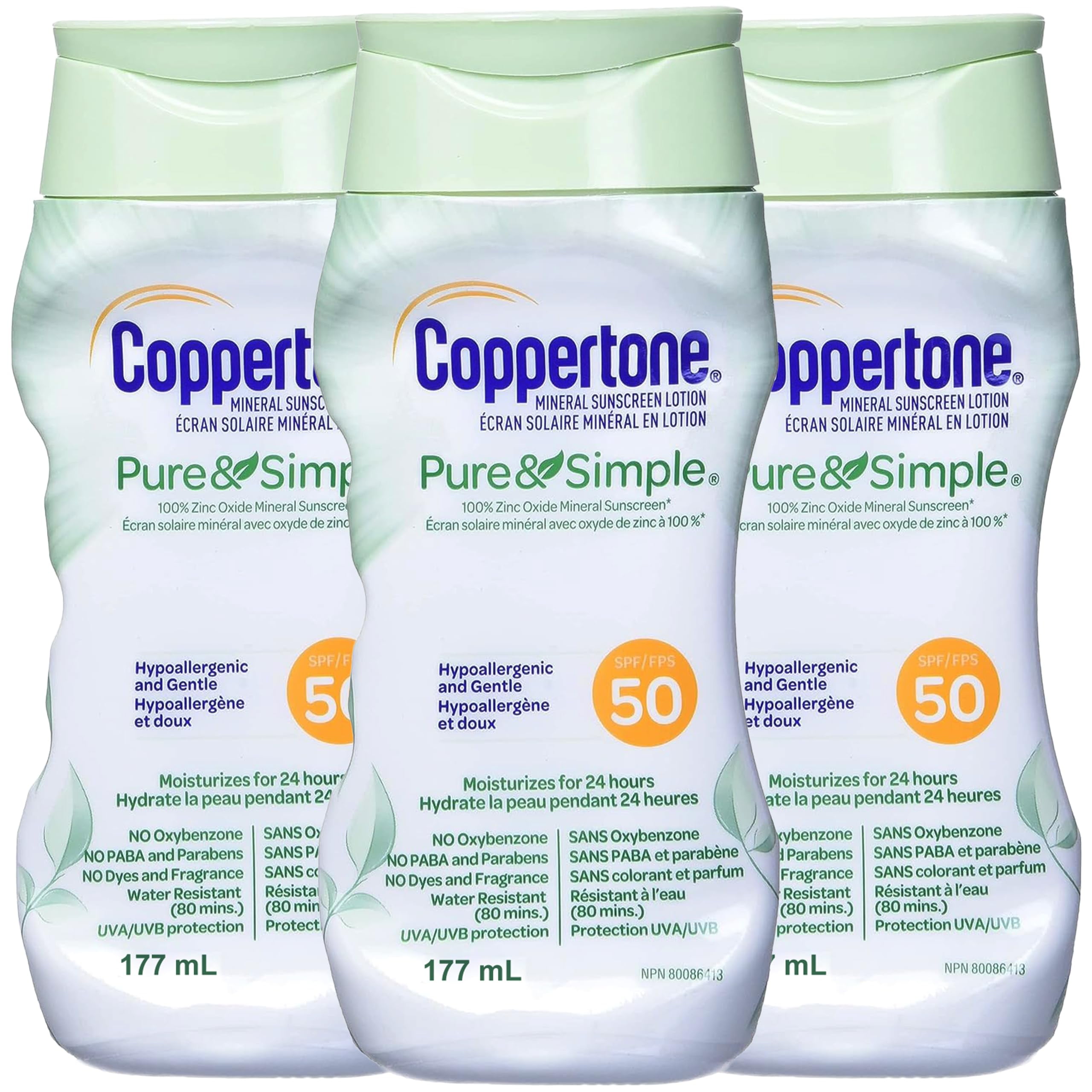 Coppertone Pure And Simple Zinc Oxide Mineral Sunscreen Lotion Spf 50 ...