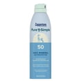 Coppertone Pure and Simple SPF 50 Spray Sunscreen, Hypoallergenic with ...