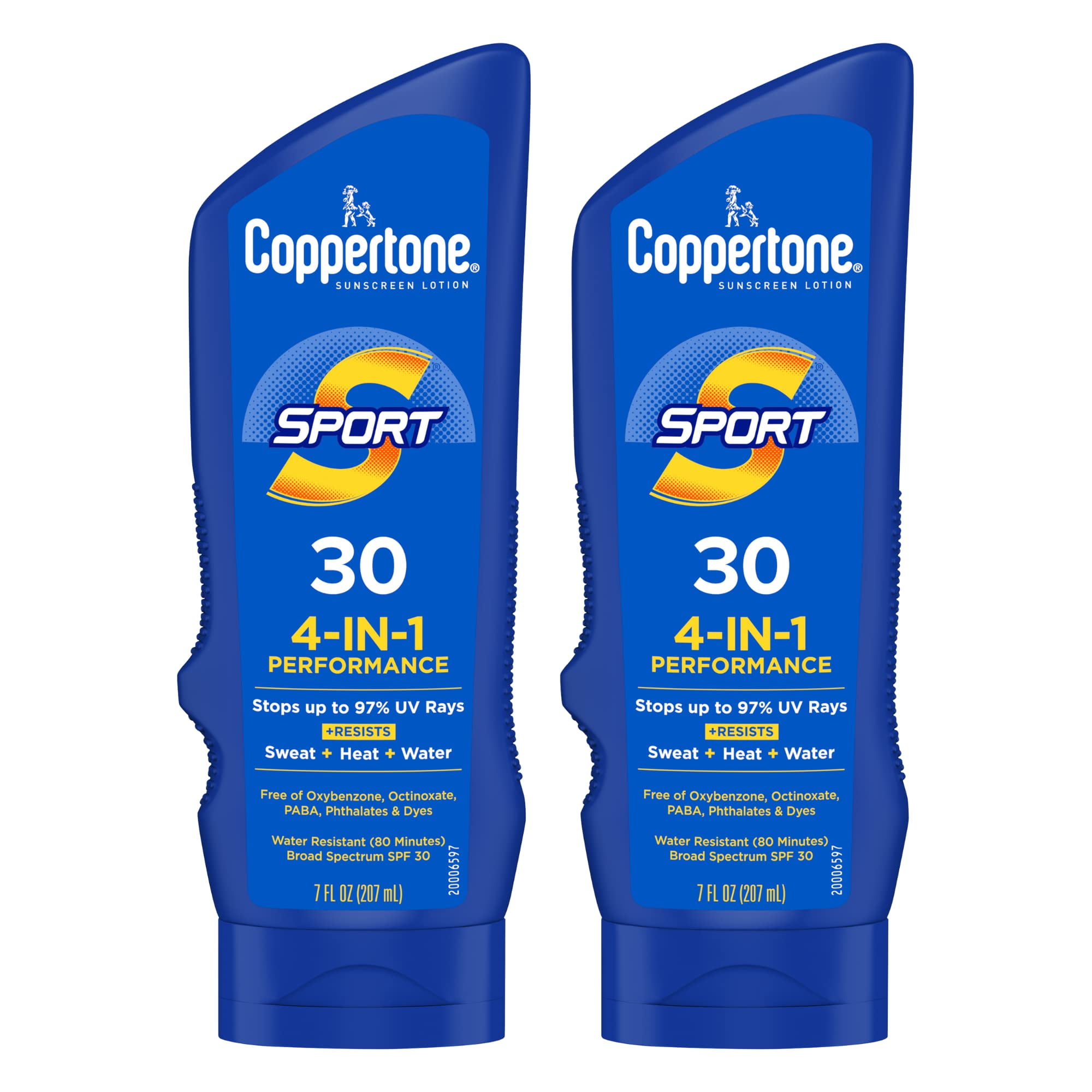 Coppertone SPORT Sunscreen SPF 30, Water Resistant Sunscreen Lotion ...