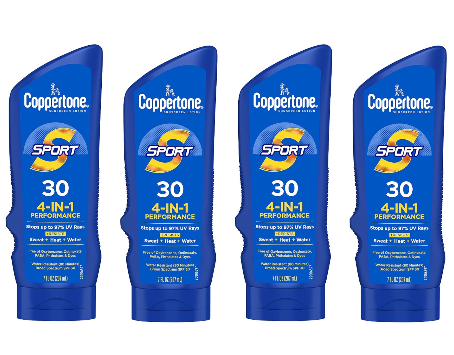 Coppertone Sport Sunscreen Lotion SPF 30 7 oz (Pack of 4) - Walmart.com