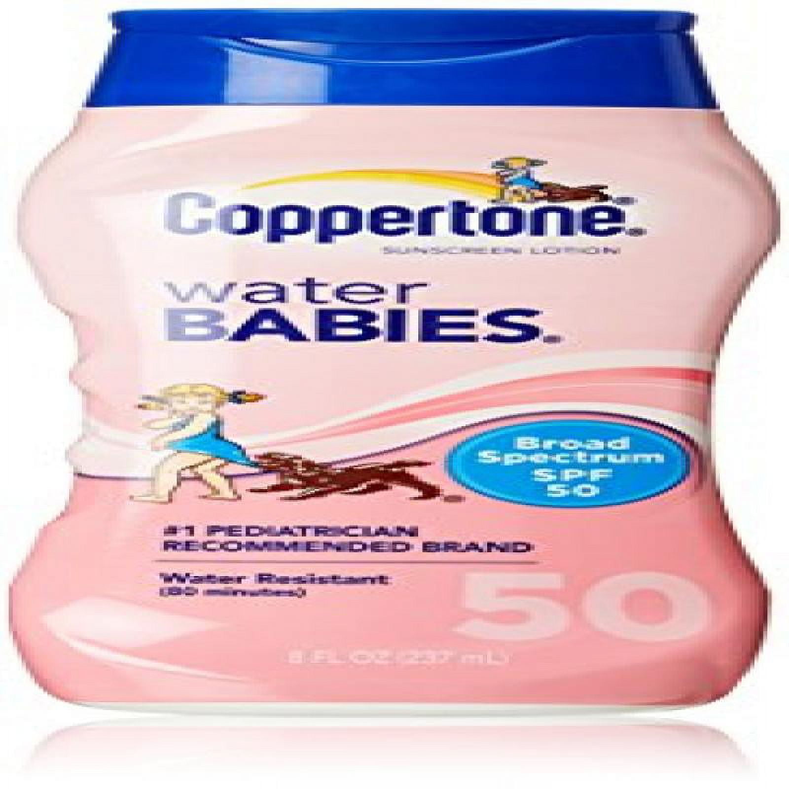 Coppertone Water Babies Sunscreen Lotion SPF#50 8 oz. - Walmart.com
