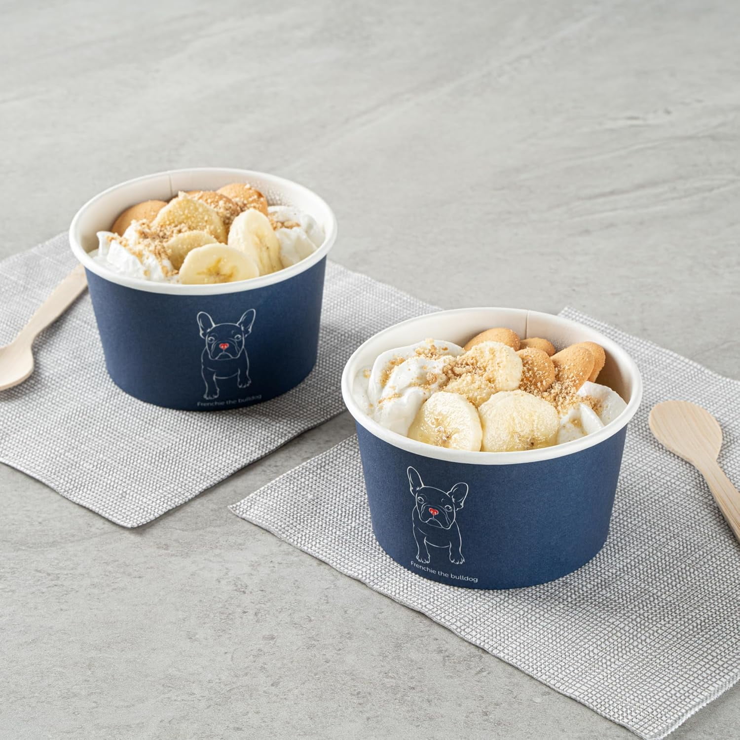 Coppetta 12 Ounce Dessert Cups, 200 Disposable Ice Cream Cups - Lids ...