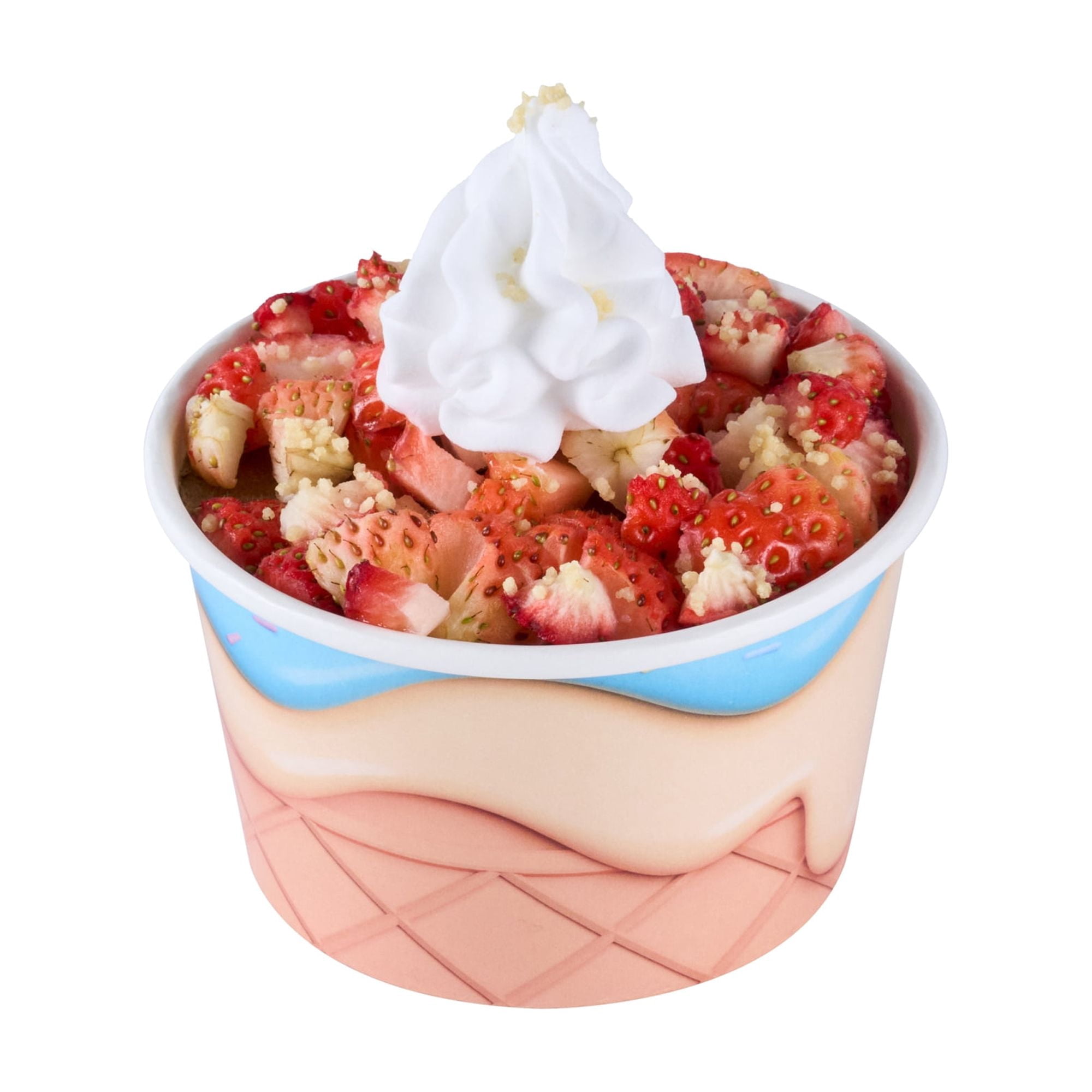 Coppetta 8 Ounce Dessert Cups, 200 Greaseproof Ice Cream Cups - Lids ...