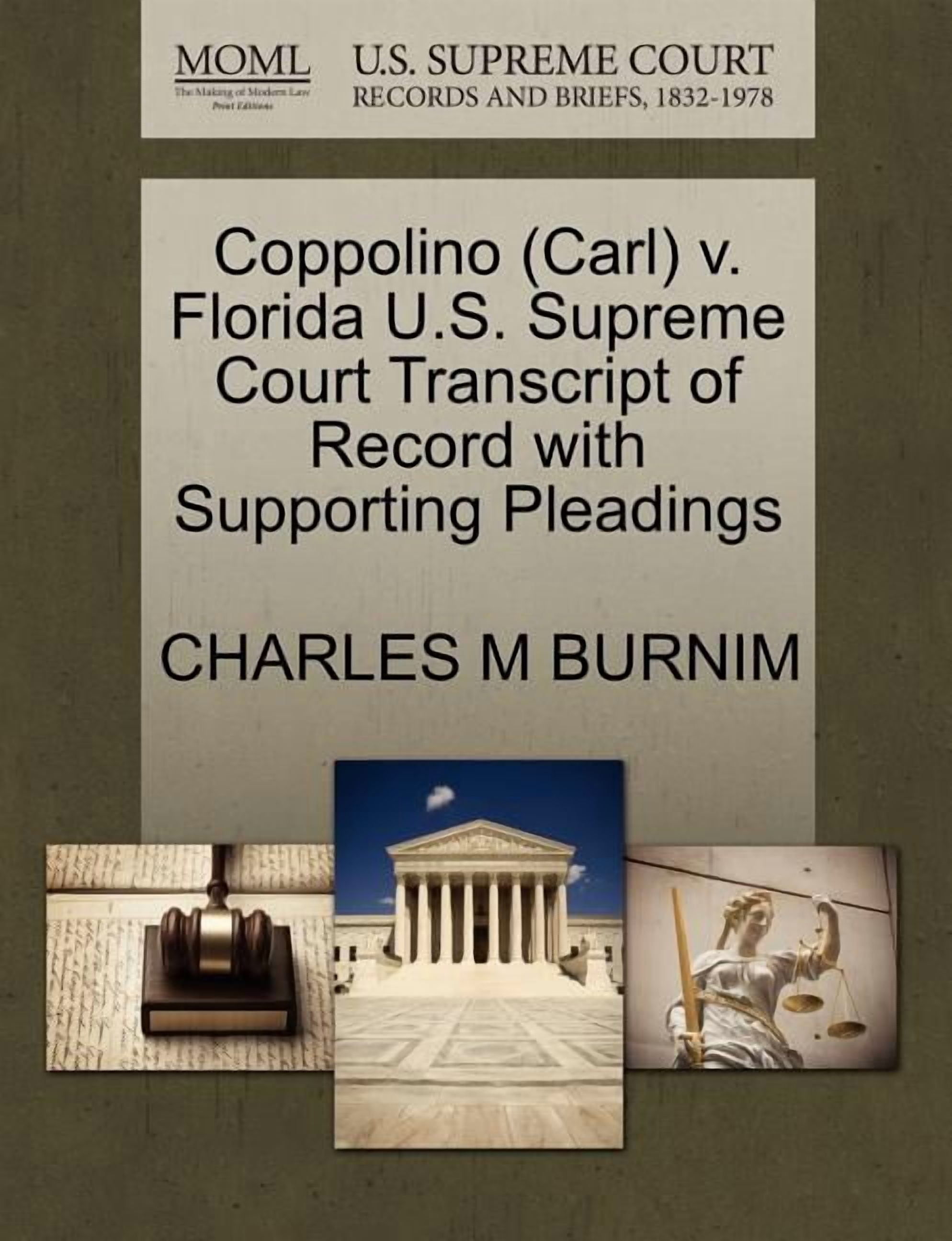 Coppolino (Carl) V. Florida U.S. Supreme Court Transcript of Record ...