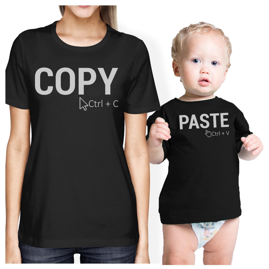 Copy And Paste Mom and Baby Matching Gift Shirts For New Mothers ...