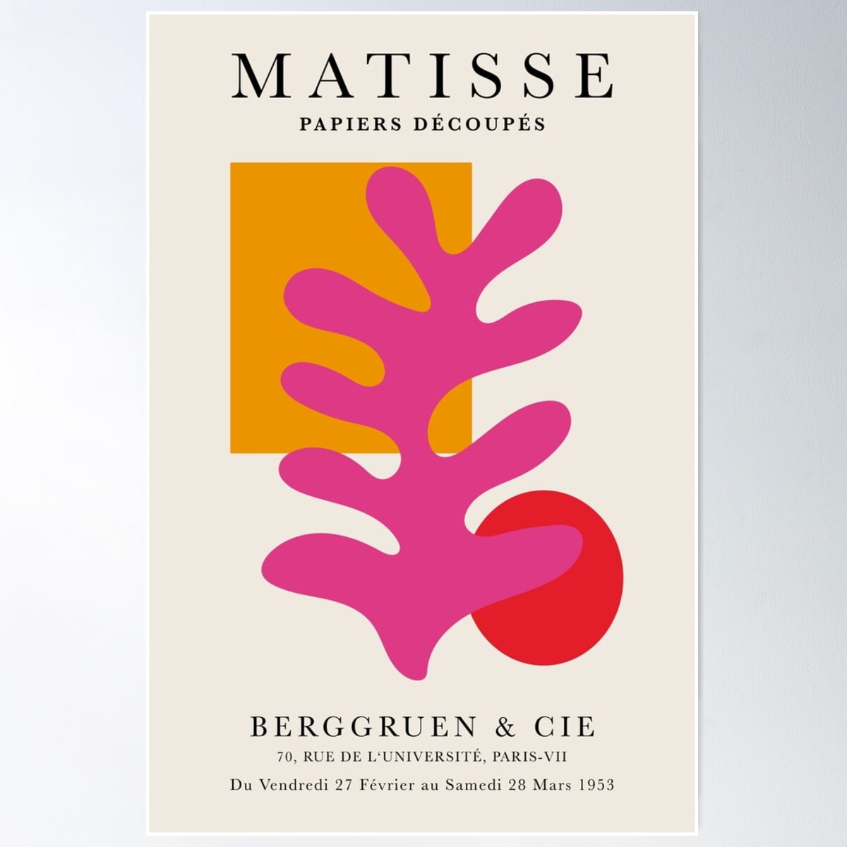 Copy Of Henri Matisse Flower And Back, Paper Decoupes Art Highlight ...