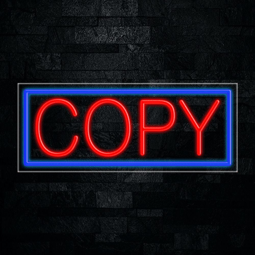 Copy-LED Neon Sign 30"L x 12"H #30044 - Walmart.com