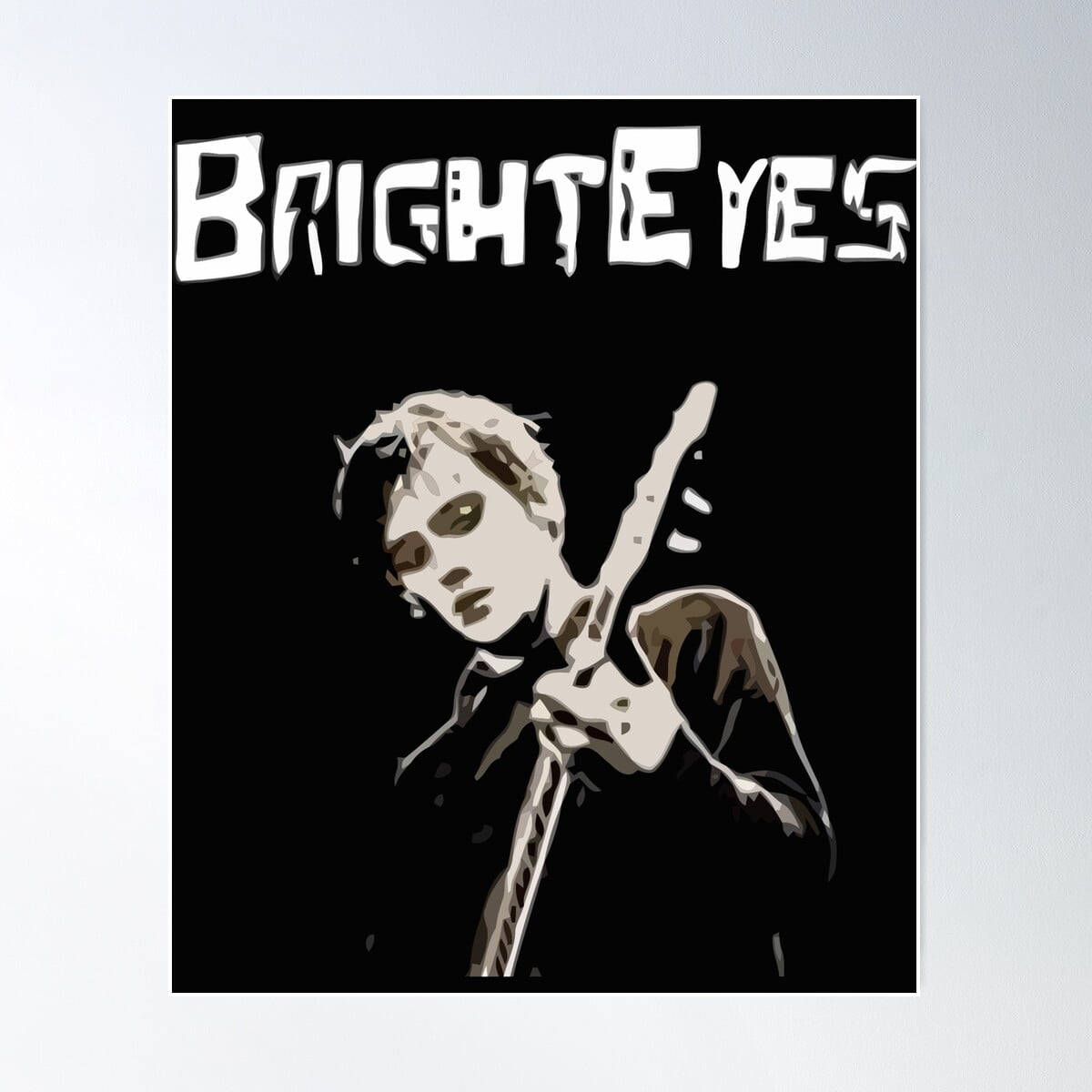 Copy Of Bright Eyes Band Poster Wall Art, Modern Wall Decor For Living ...