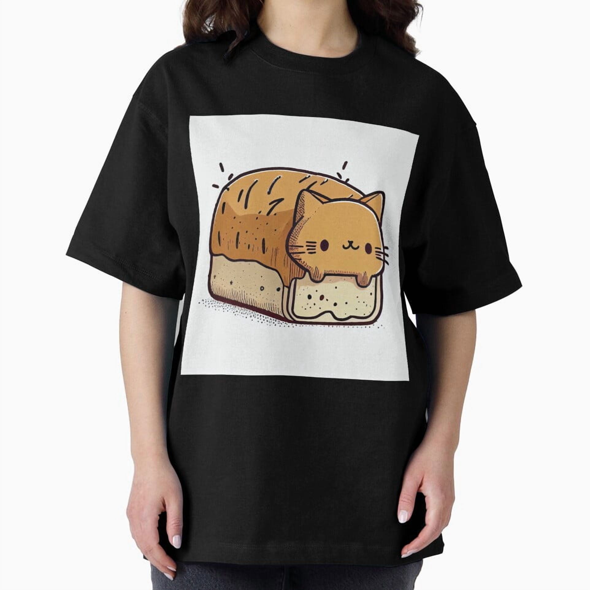 Copy Of Cat Loaf Oversized Funny Cute Kitten Bread Meme Graphic Unisex ...