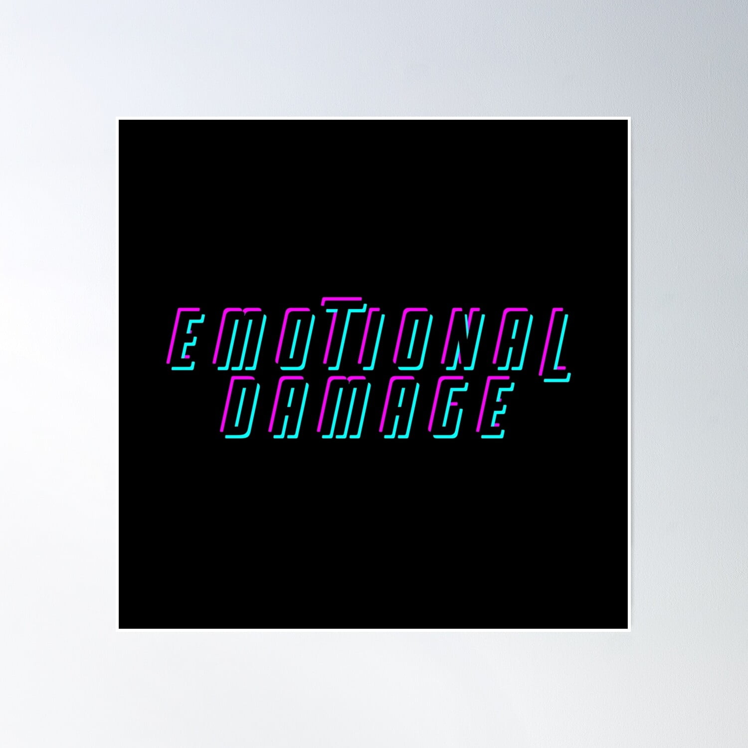 Copy Of Emotional Damage Poster Wall Art, Modern Wall Decor, 24x24 ...