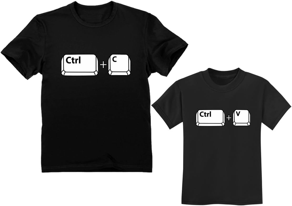 Copy Paste Dad And Son Daughter Matching Shirts Ctrl C Ctrl V Gift For ...