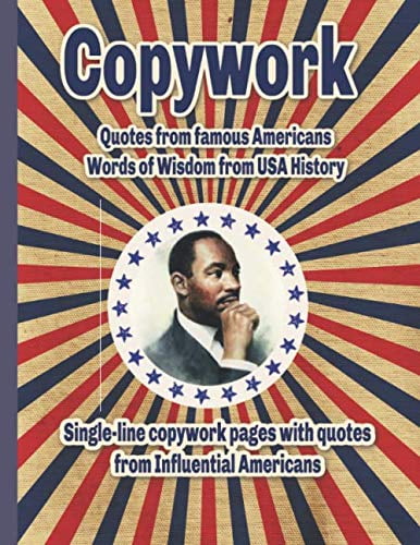 Pre-Owned Copywork Quotes from Influential Americans Words of Wisdom ...