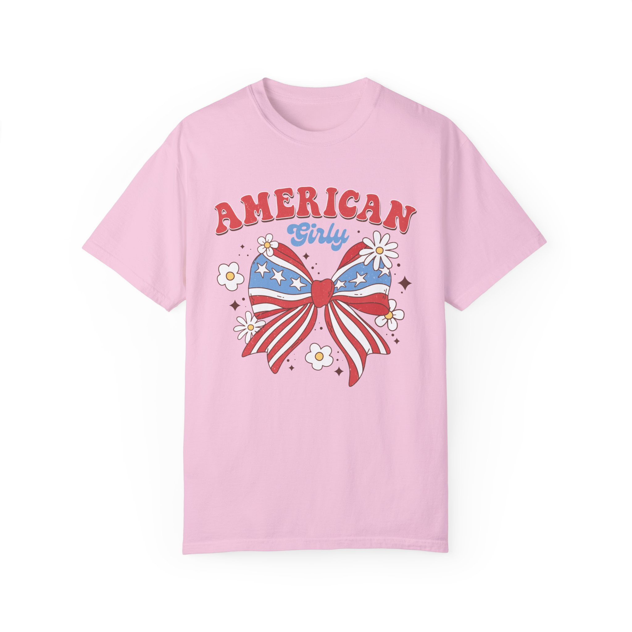 Coquette 4th of July Bow American Girly Comfort Colors Shirt - Walmart.com