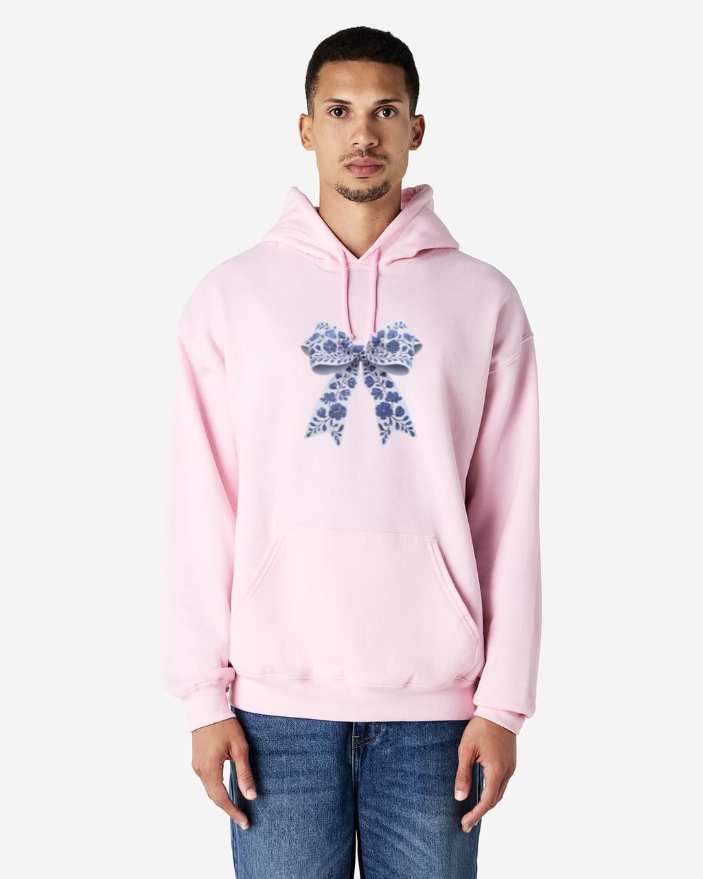 Coquette Aesthetic Girly Bow Pink Cute Hoodie, for men & women, up to size 5XL. - Walmart.com