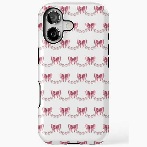 Coquette Aesthetic Pattern Art Phone Case 17 16 15 14 13 12 11 Pro Max ...