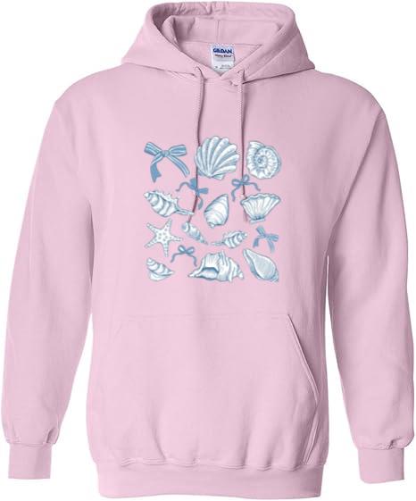 Coquette Aesthetic Seashell Mermaidcore Coastal Summer Graphic Hoodie ...