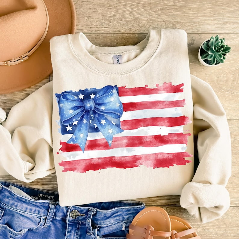 Coquette American Flag png, Coquette Bow png, 4th of July sublimation ...