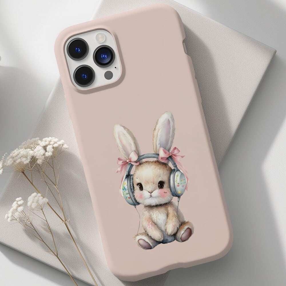 Coquette Baby Bunny Cute Stuffed Animal Easter Phone Case for iPhone 11 ...