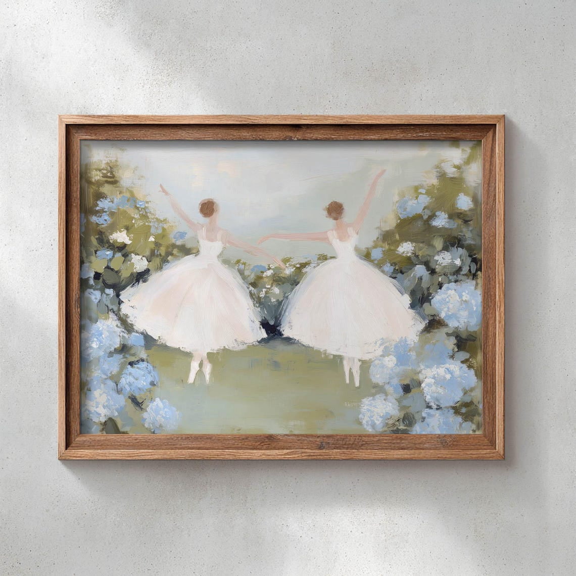 Coquette Ballerinas Soft Cottagecore Pastel Decor Feminine Ballet Art ...