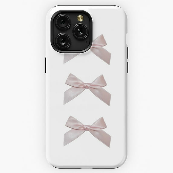 Coquette Balletcore Pink Bows Pastel Art iPhone Case 17 16 15 14 13 12 ...