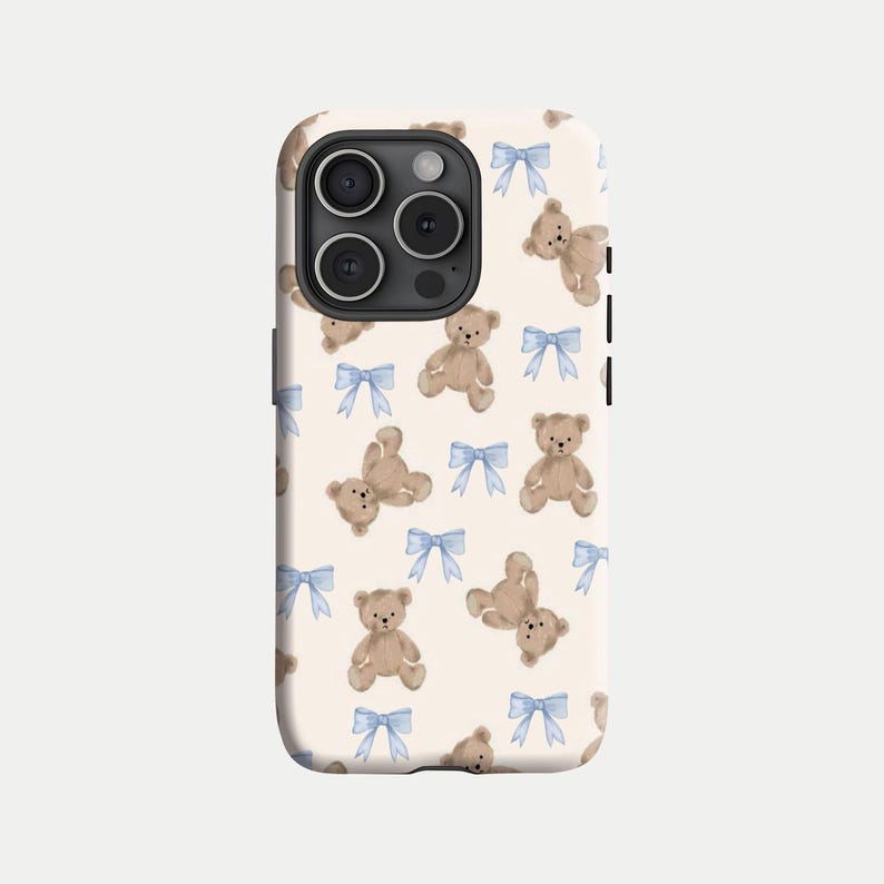 Coquette Bear Cute Bow Coquette Aesthetic Soft Pastel Graphic Phone ...