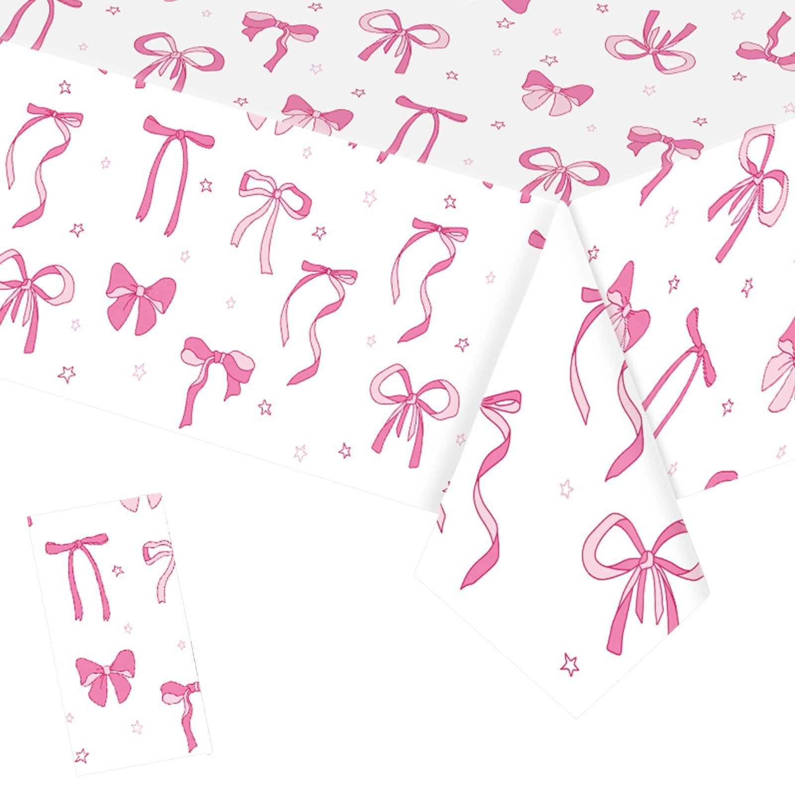 Coquette Birthday Decorations Tablecloths, Bow Birthday Decorations ...