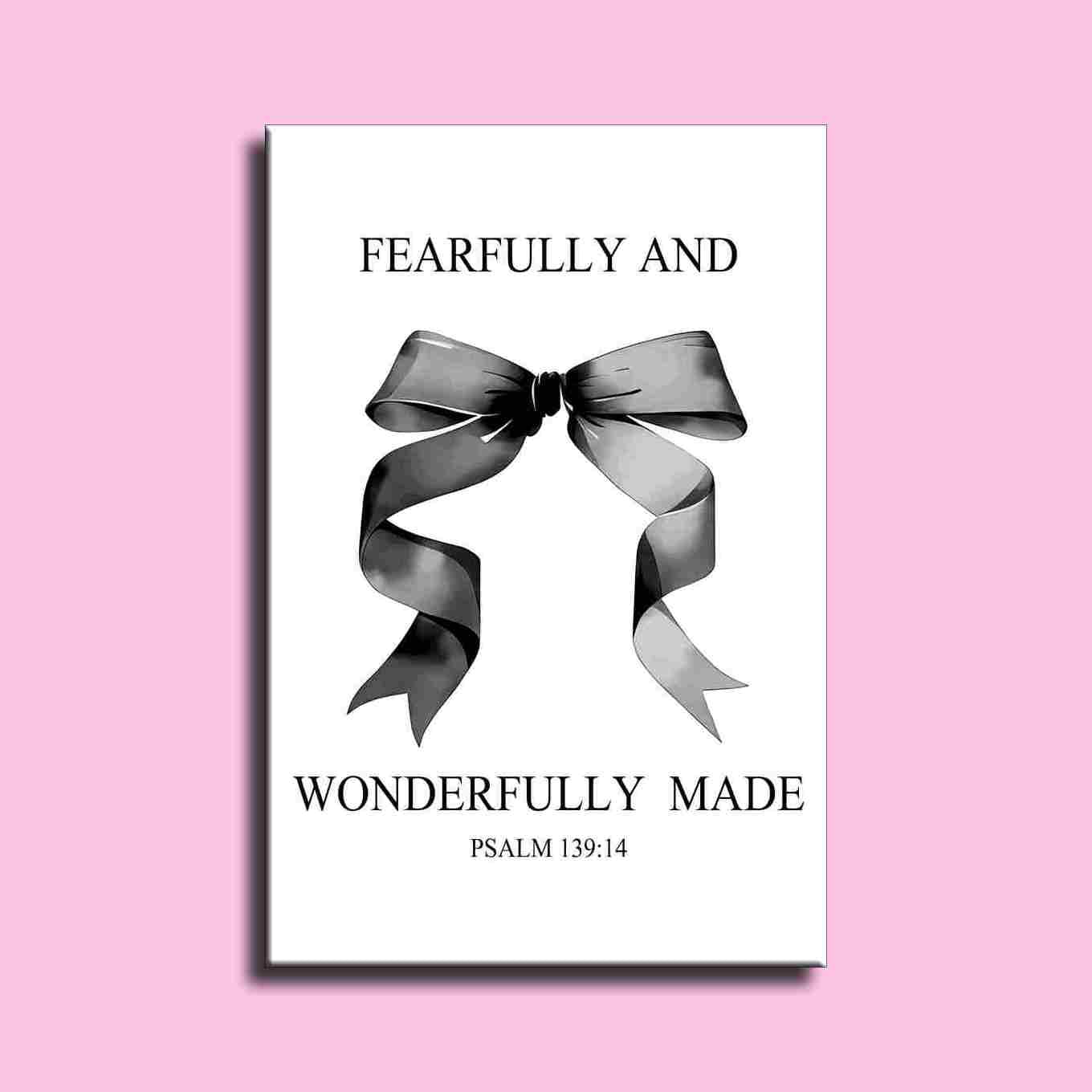 Coquette Black Bow Poster Bible Wall Art Decor Bow Bathroom Decor Bow ...