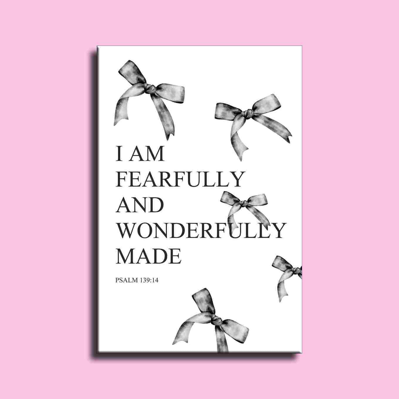 Coquette Black Bow Poster Bible Wall Art Decor Bow Bathroom Decor Bow ...