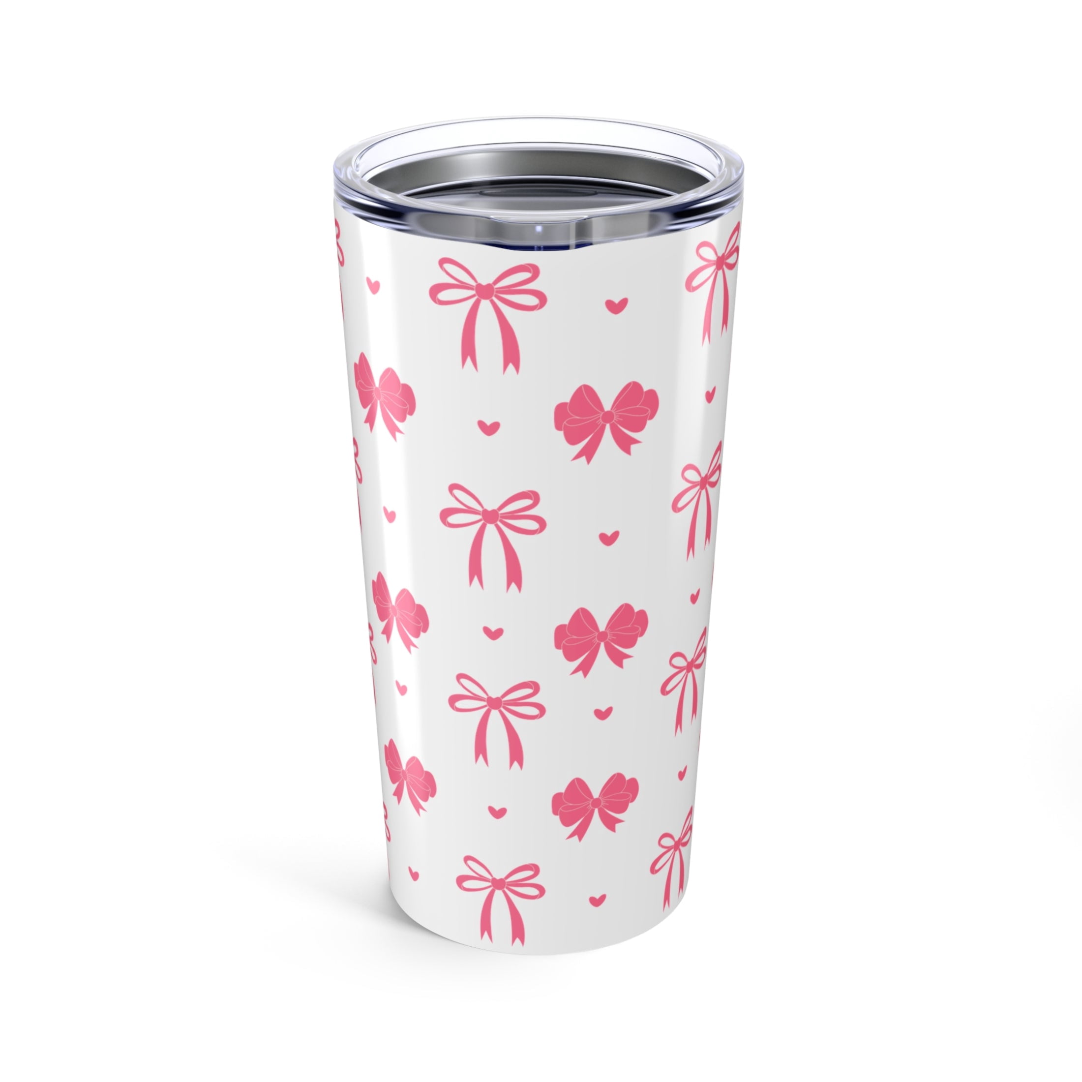 Coquette Bow 20 oz Stainless Steel Travel Tumbler Double-Wall Insulated ...