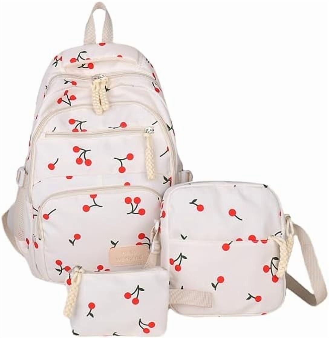 Lohol Coquette Aesthetic Backpack - Cute Kawaii Bow Rucksack for Women ...