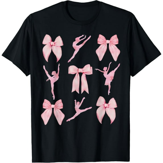 Coquette Bow Ballet Dance Teacher Coquette Women Dancing T-Shirt ...