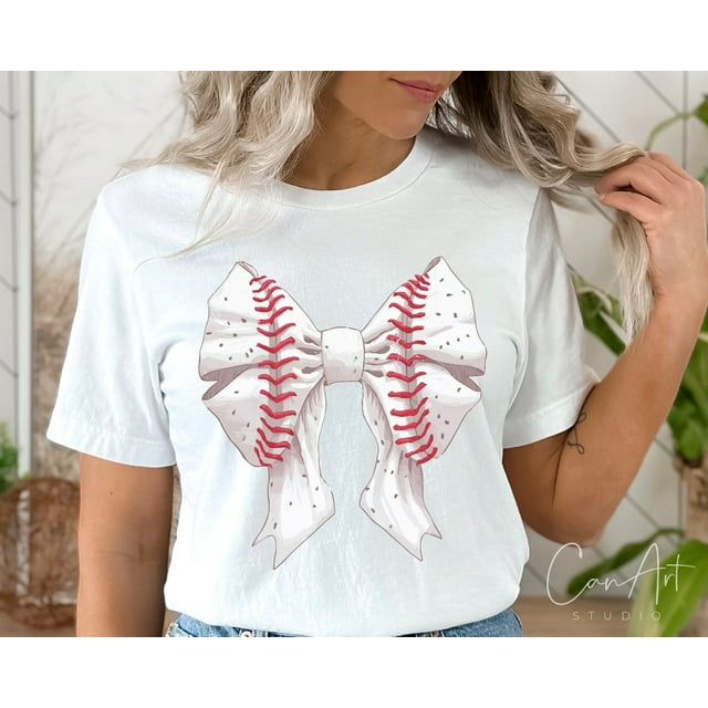 Coquette Bow Baseball Svg Png, Baseball Girly Png Design, Coquette Bow ...